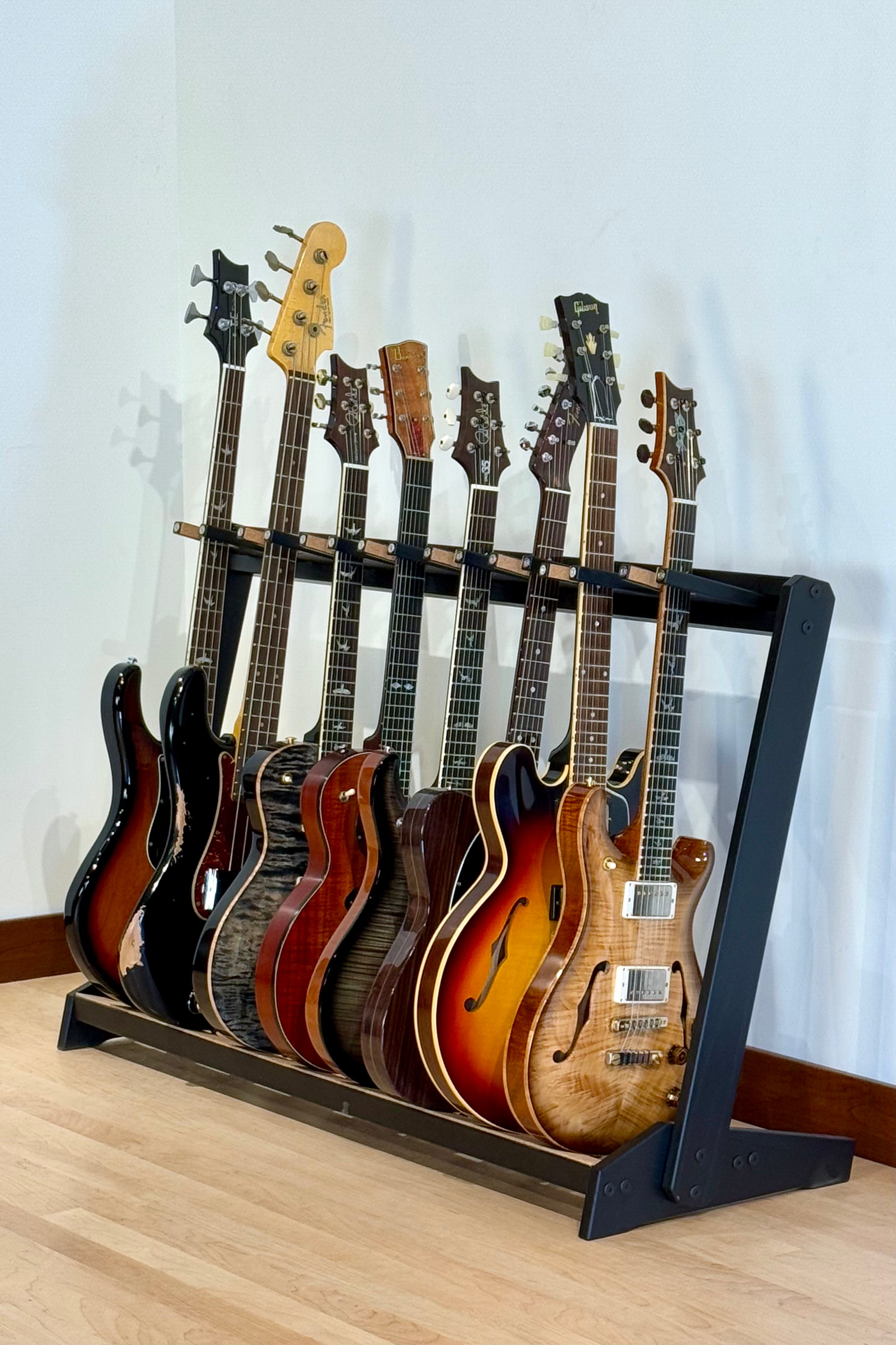 Traditional StringRack - Ash - Piano Black – Acoustic Remedy Cases